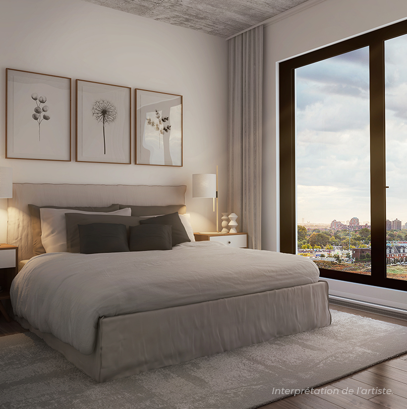 CHAMBRE BEDROOM SUPERFICIE AREA BALCON BALCONY